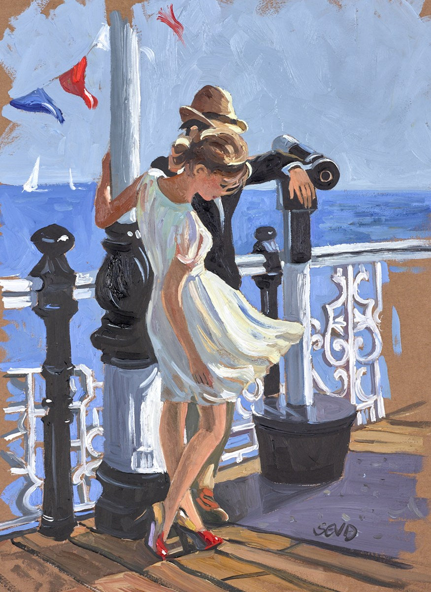 Stroll Along The Pier | Sherree Valentine Daines - Clarendon Fine Art