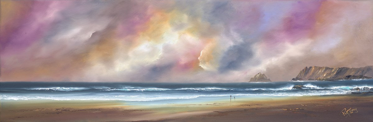 Beach Walk With My Dog | Philip Gray - Clarendon Fine Art