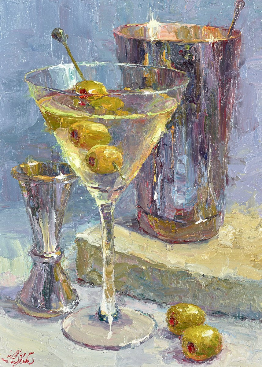 Martini With Olives III | Lana Okiro - Clarendon Fine Art