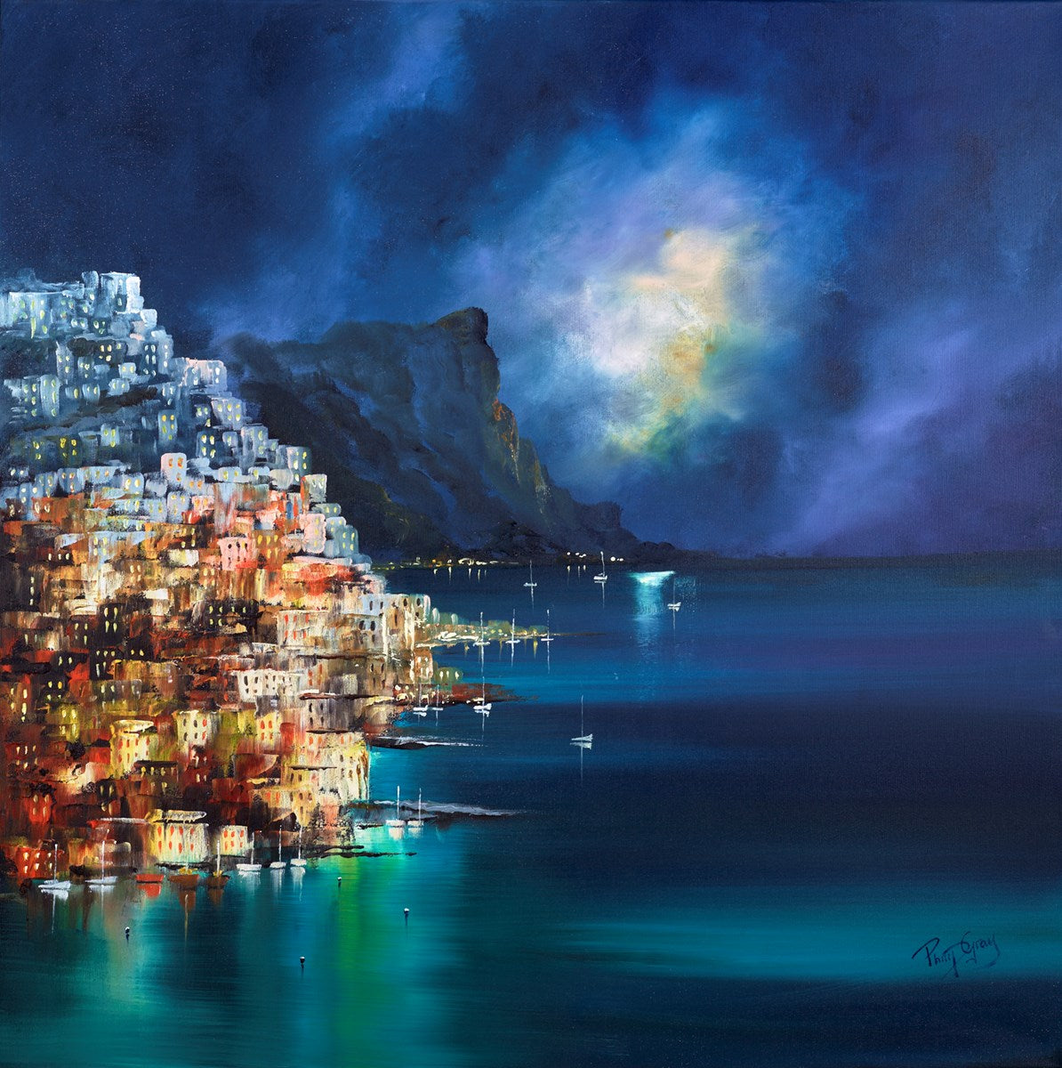 Coastal Town View | Philip Gray - Clarendon Fine Art