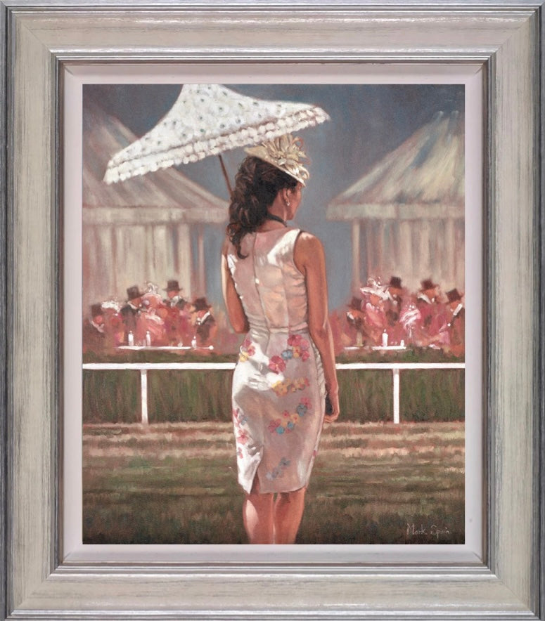 Lady With Sun Umbrella, Ascot | Mark Spain – Clarendon Fine Art