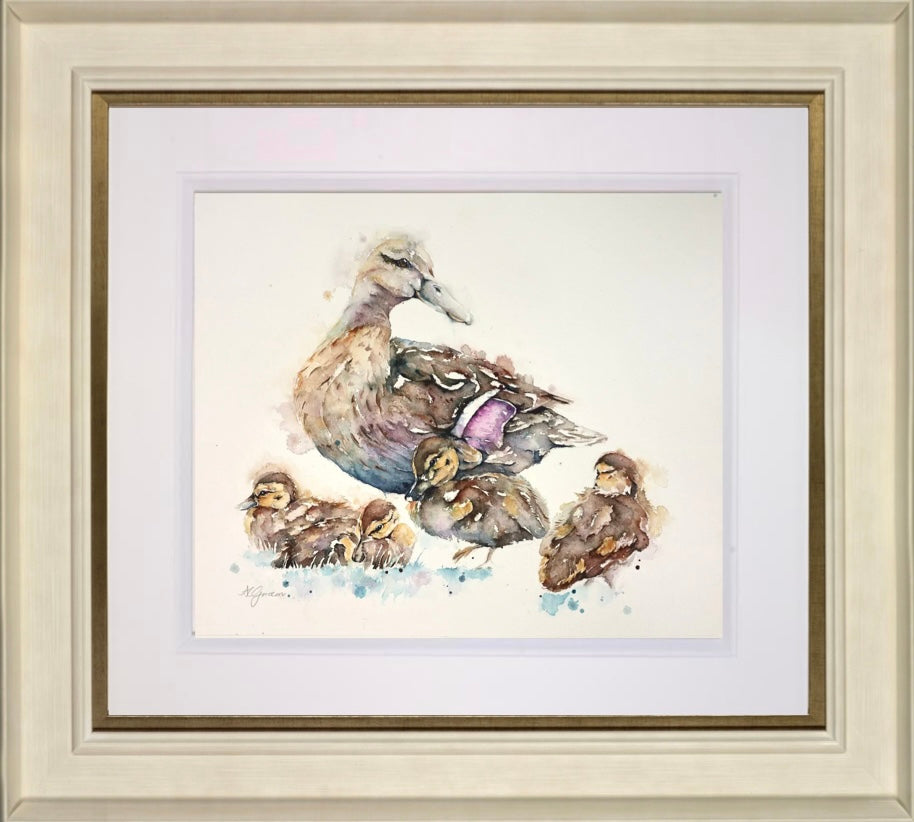 Young Mallard Family | Amanda Gordon – Clarendon Fine Art