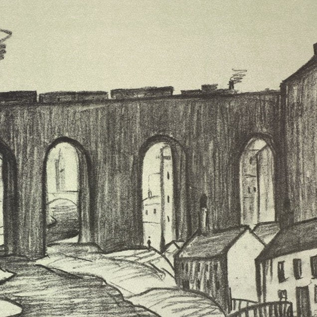 The Viaduct, Stockport | L.S. Lowry – Clarendon Fine Art