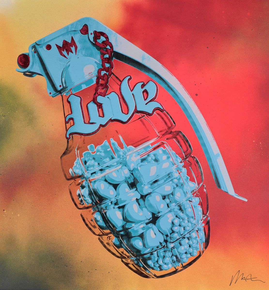 Aqua Lover (Red Chain) | Maxim – Clarendon Fine Art