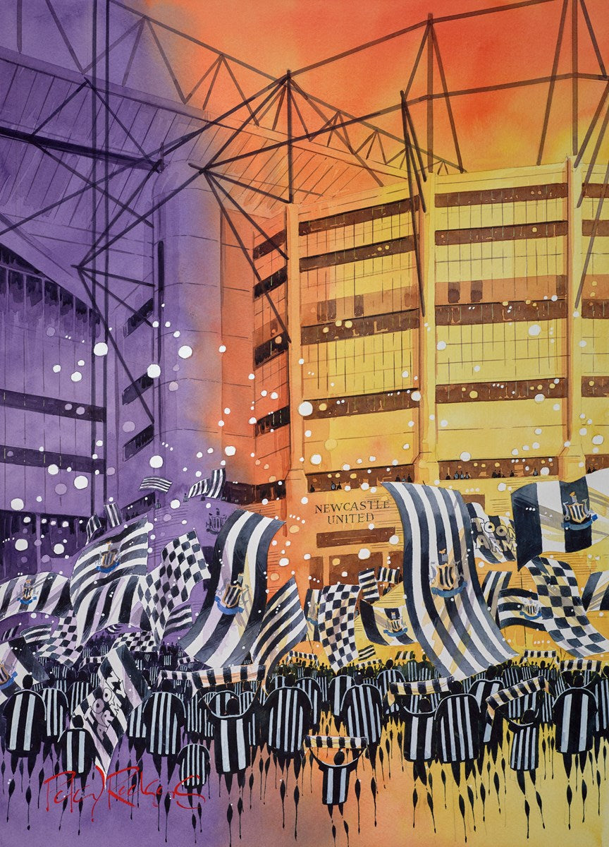 Magpies And Banners - Newcastle | Peter J Rodgers - Clarendon Fine Art