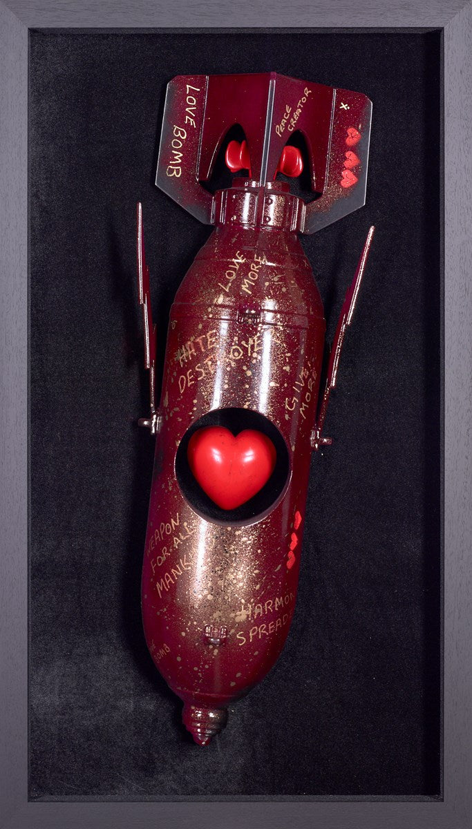 Love Bomb - Maroon | Maxim - Clarendon Fine Art