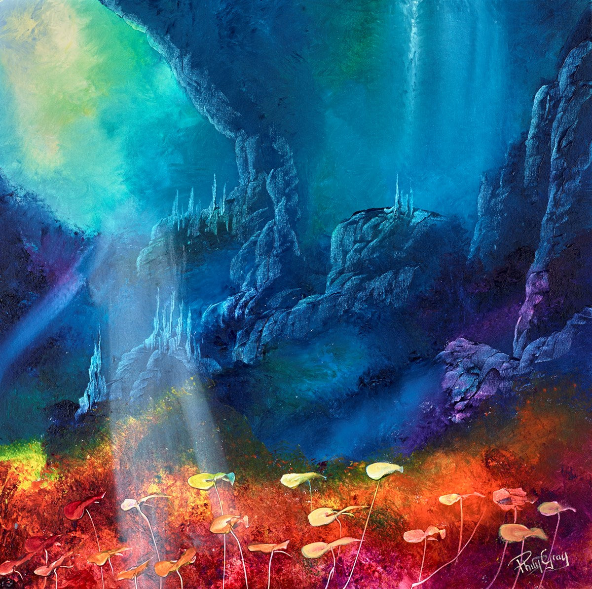 Underwater Abstract Paintings OLGA NIKITINA | Last Hope Underwater