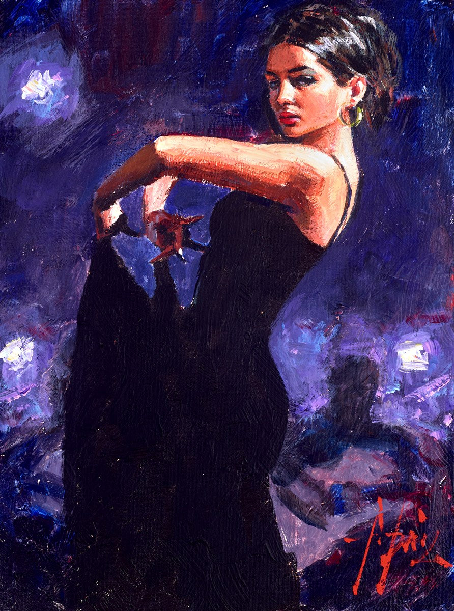 Colours Of Flamenco (Purple) | Fabian Perez – Clarendon Fine Art