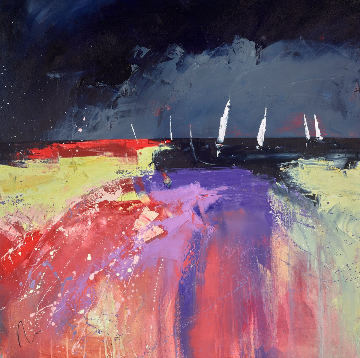 Nightime Sailing II | Nao McDowell – Clarendon Fine Art