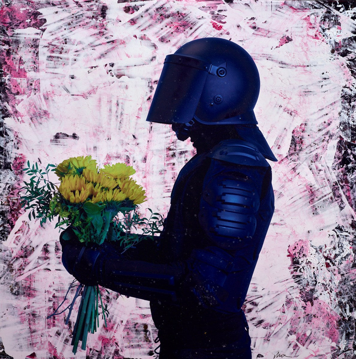 Riot Flowers (White) | Maxim – Clarendon Fine Art