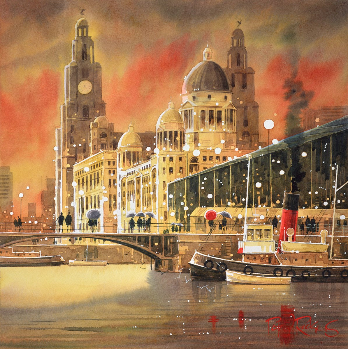 Domes And Smoke - Liverpool | Peter J Rodgers – Clarendon Fine Art