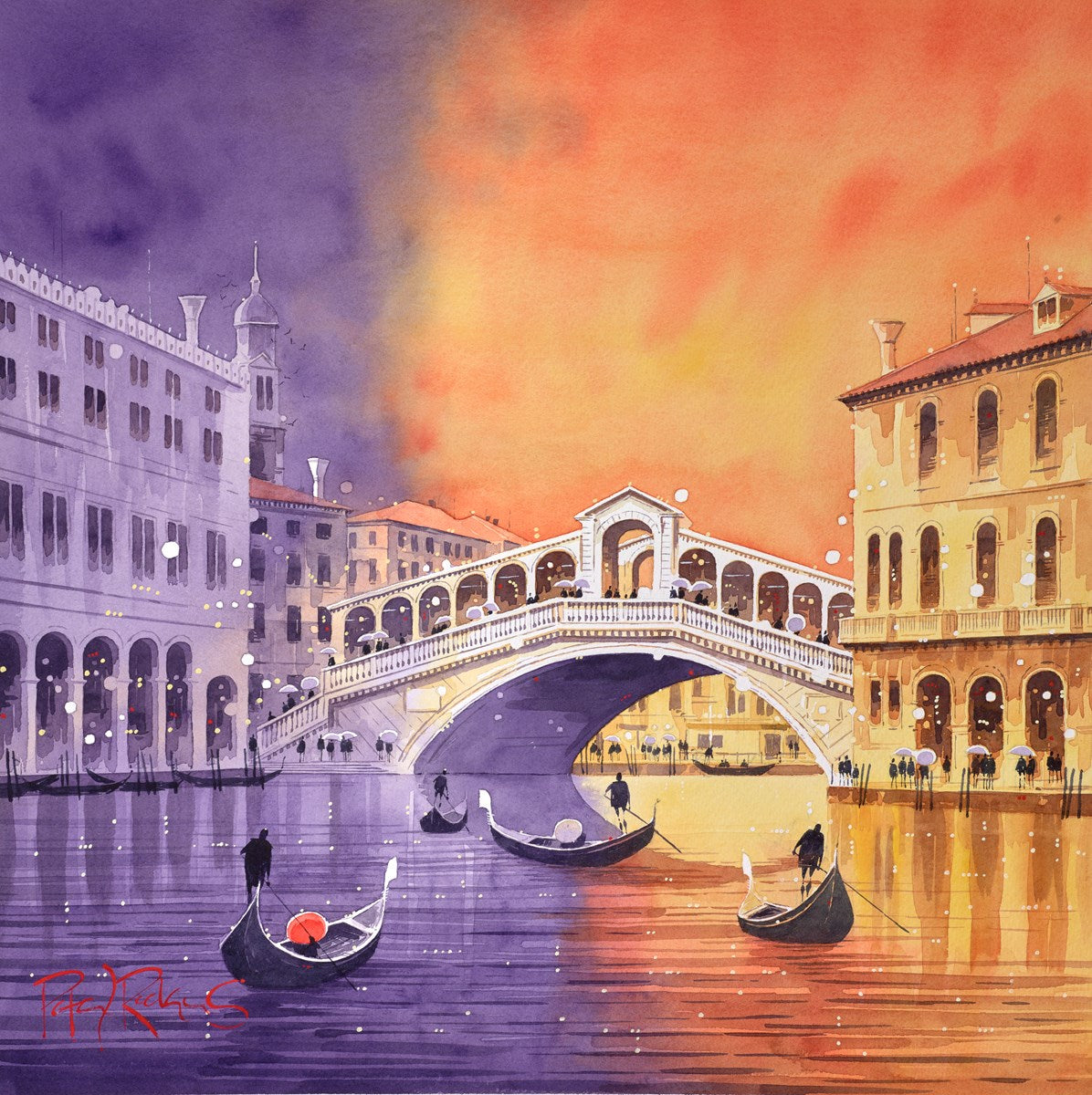 Rialto Reflections - Venice | Peter J Rodgers – Clarendon Fine Art