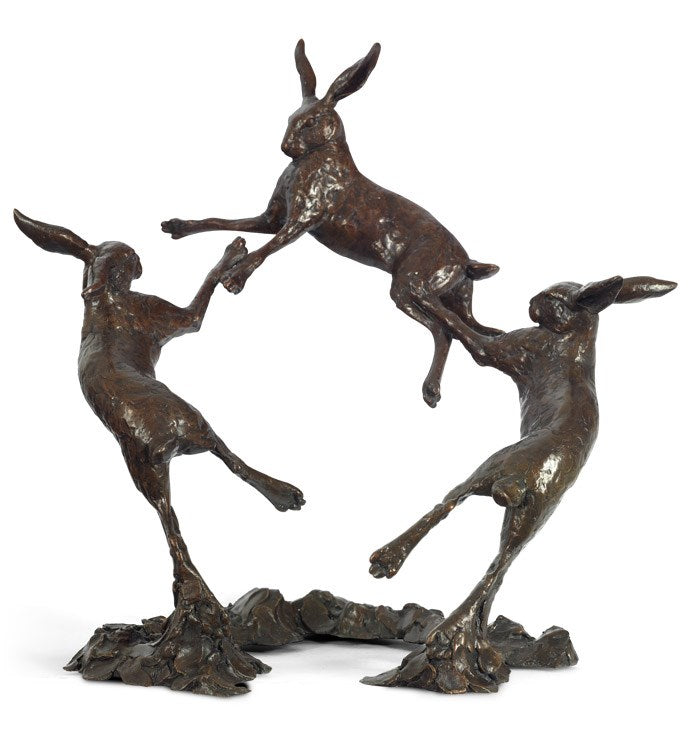 Moondance (Hares Large) | Michael Simpson – Clarendon Fine Art