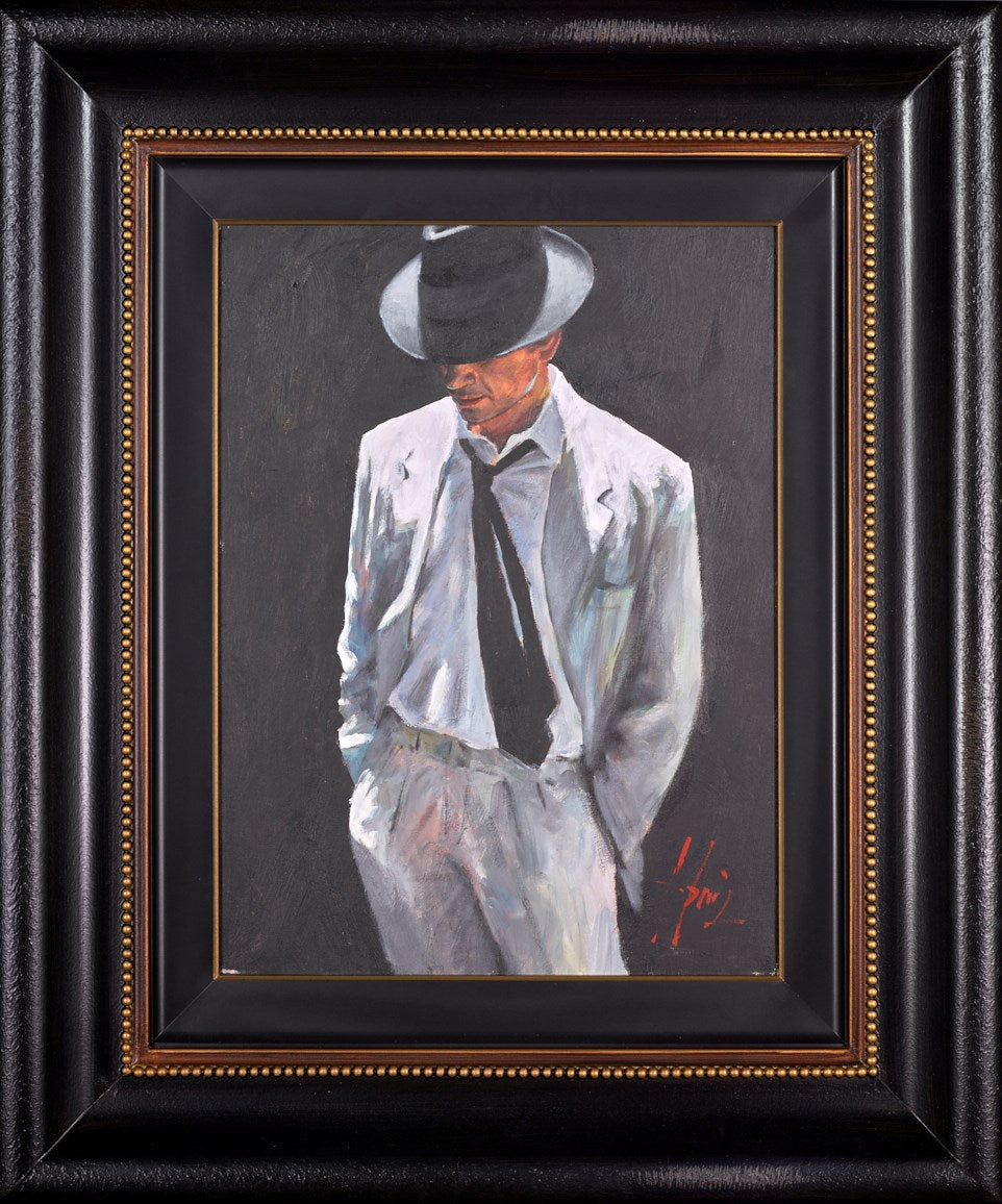 Study For Man In White Suit IV | Fabian Perez – Clarendon Fine Art