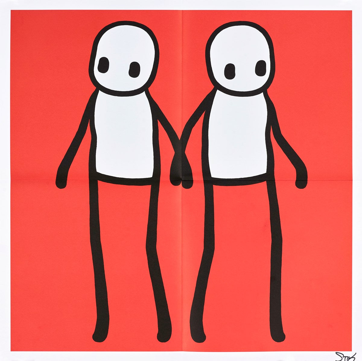Holding Hands (Red) | Stik – Clarendon Fine Art