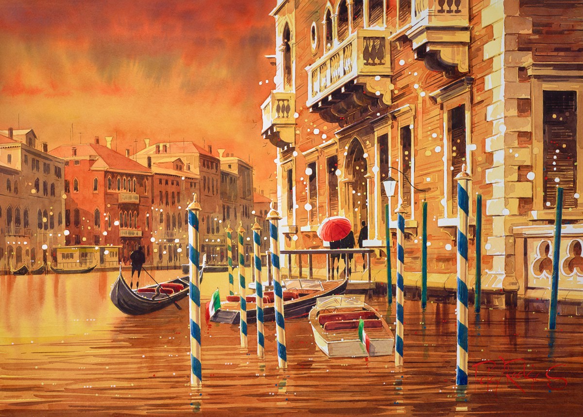 Palazzo Visitors - Venice | Peter J Rodgers – Clarendon Fine Art
