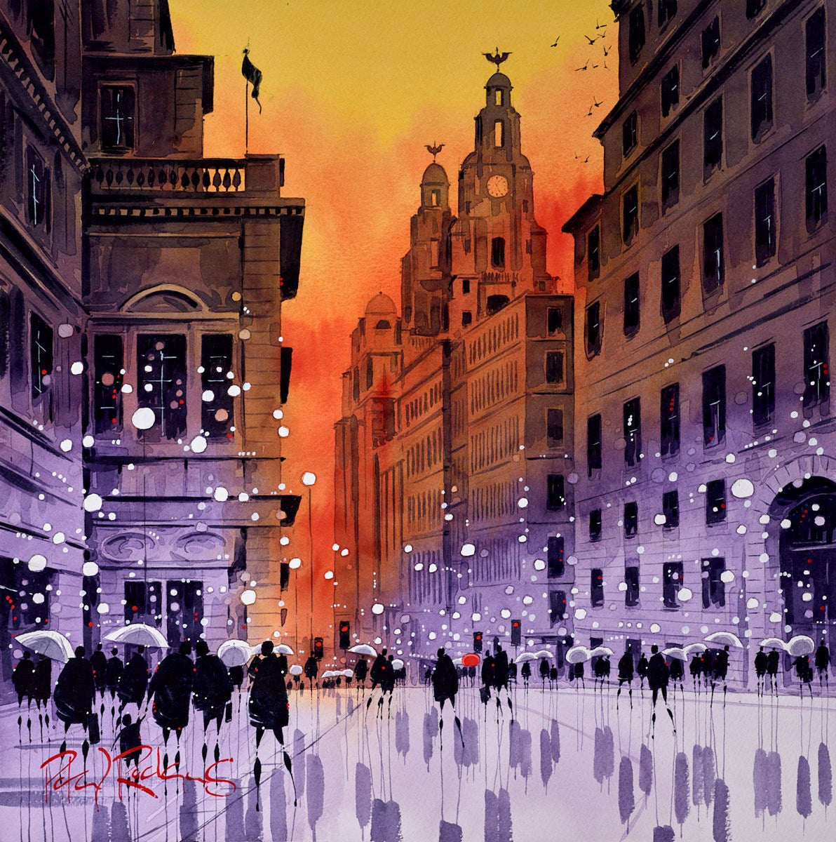 Liverpool Lights II | Peter J Rodgers - Clarendon Fine Art