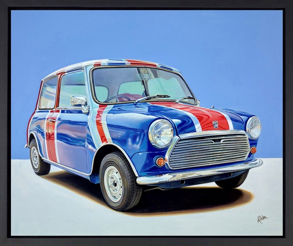 1965 Union Jack Austin Mini | Roz Wilson – Clarendon Fine Art