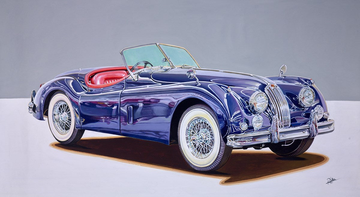 1956 Jaguar XK 140 Roadster | Roz Wilson – Clarendon Fine Art