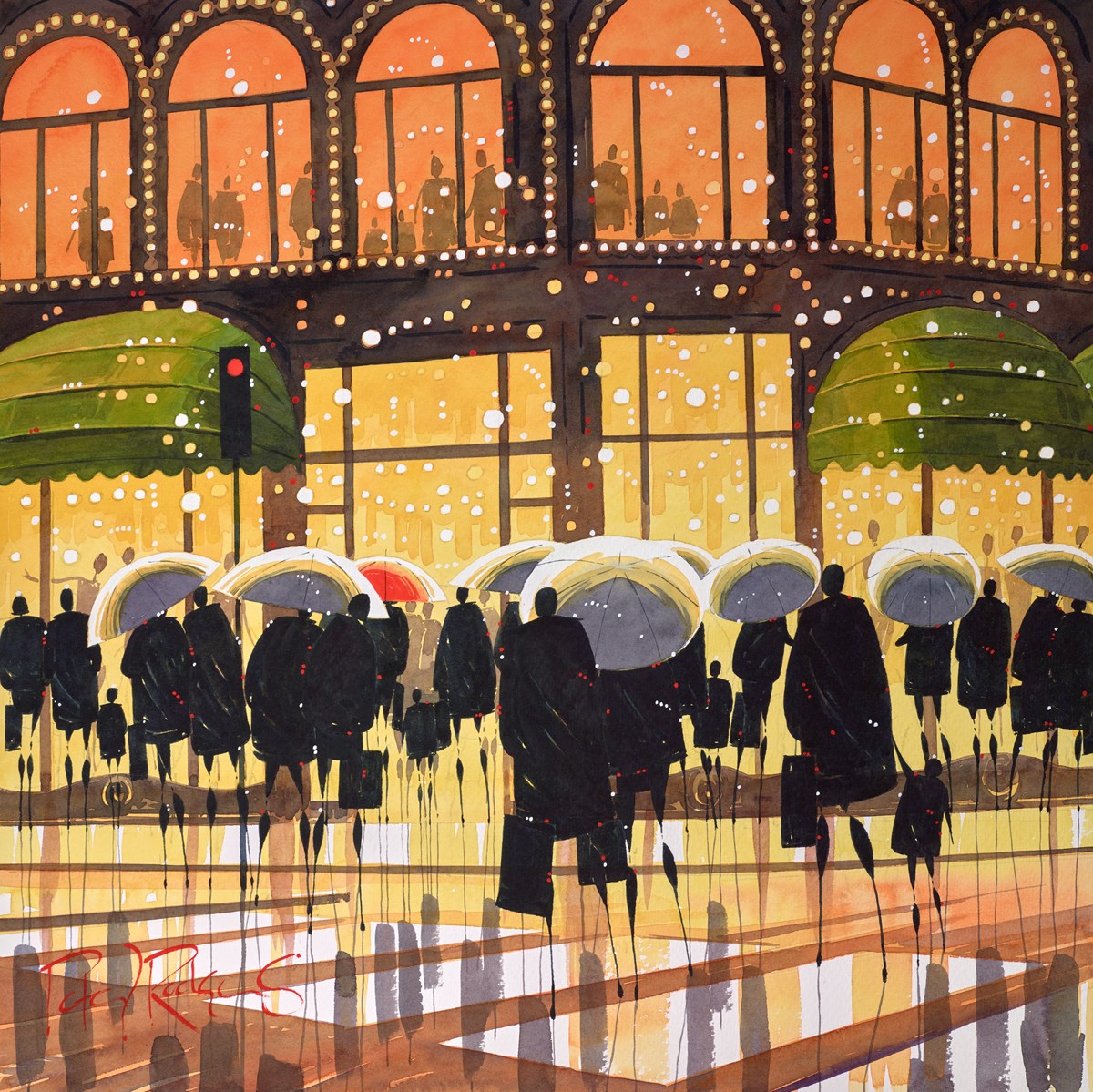West End Shoppers - London | Peter J Rodgers – Clarendon Fine Art
