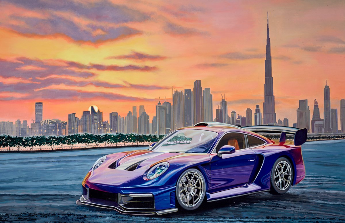 Porsche 911 In Dubai | Roz Wilson – Clarendon Fine Art