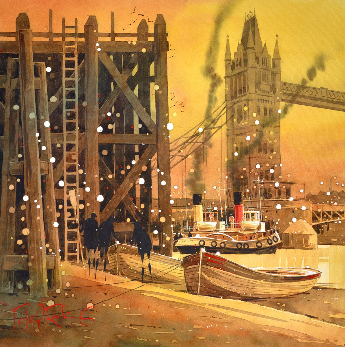 Low Tide - London | Peter J Rodgers – Clarendon Fine Art