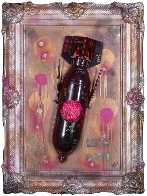 Love Bomb - Pink Hearts | Maxim - Clarendon Fine Art