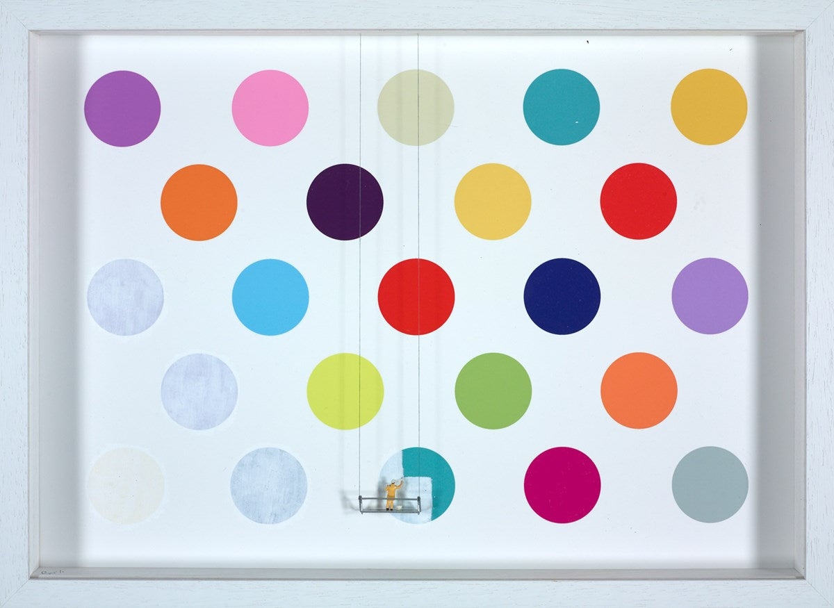 Scrubbed Out Spots Painting | Roy's People - Clarendon Fine Art