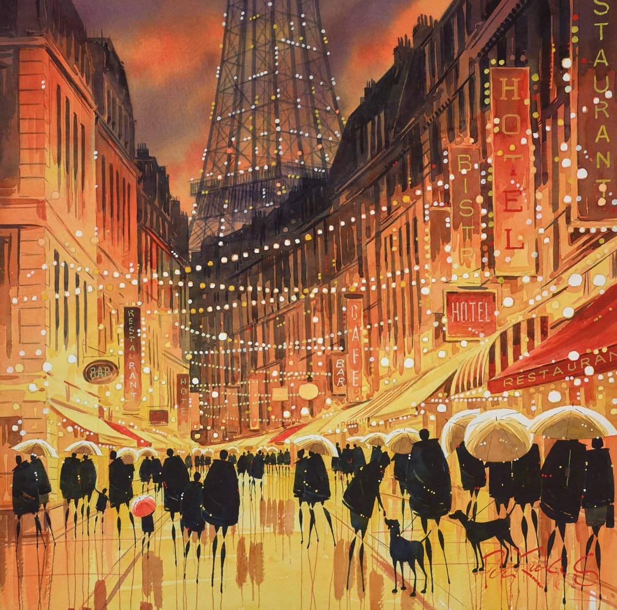 Paris Lights | Peter J Rodgers - Clarendon Fine Art