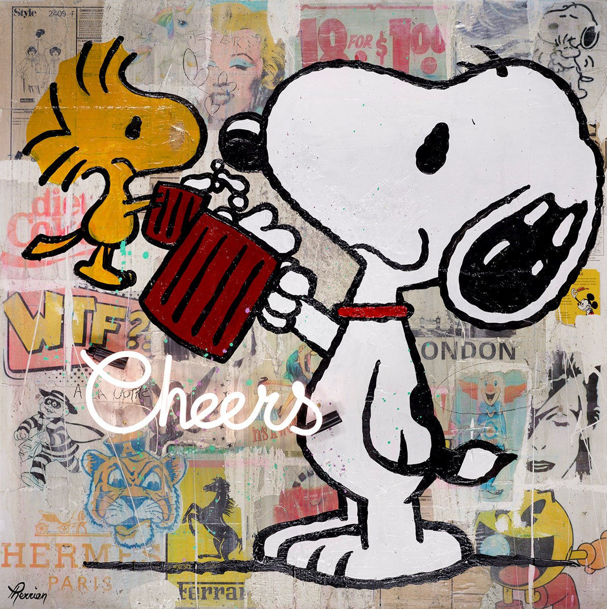 Cheers Snoopy! | Rock Therrien – Clarendon Fine Art