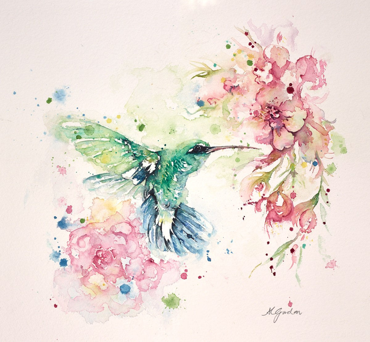 Hummingbird Among Blossom | Amanda Gordon – Clarendon Fine Art