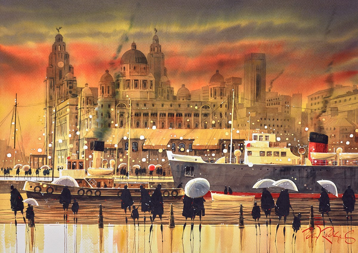 Light On The Liver - Liverpool | Peter J Rodgers - Clarendon Fine Art