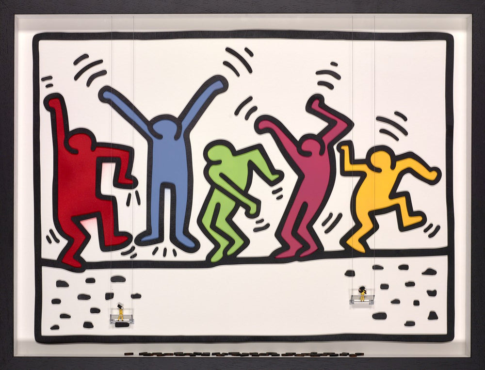 Haring Dancers - Under Construction | Roy's People – Clarendon Fine Art
