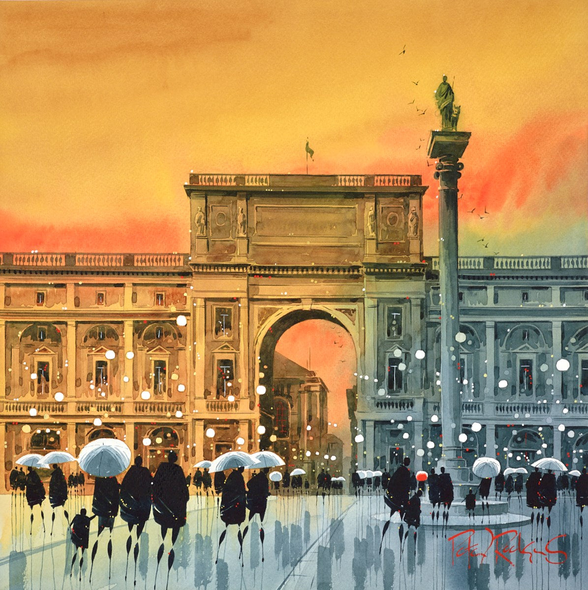 Piazza, Florence | Peter J Rodgers – Clarendon Fine Art