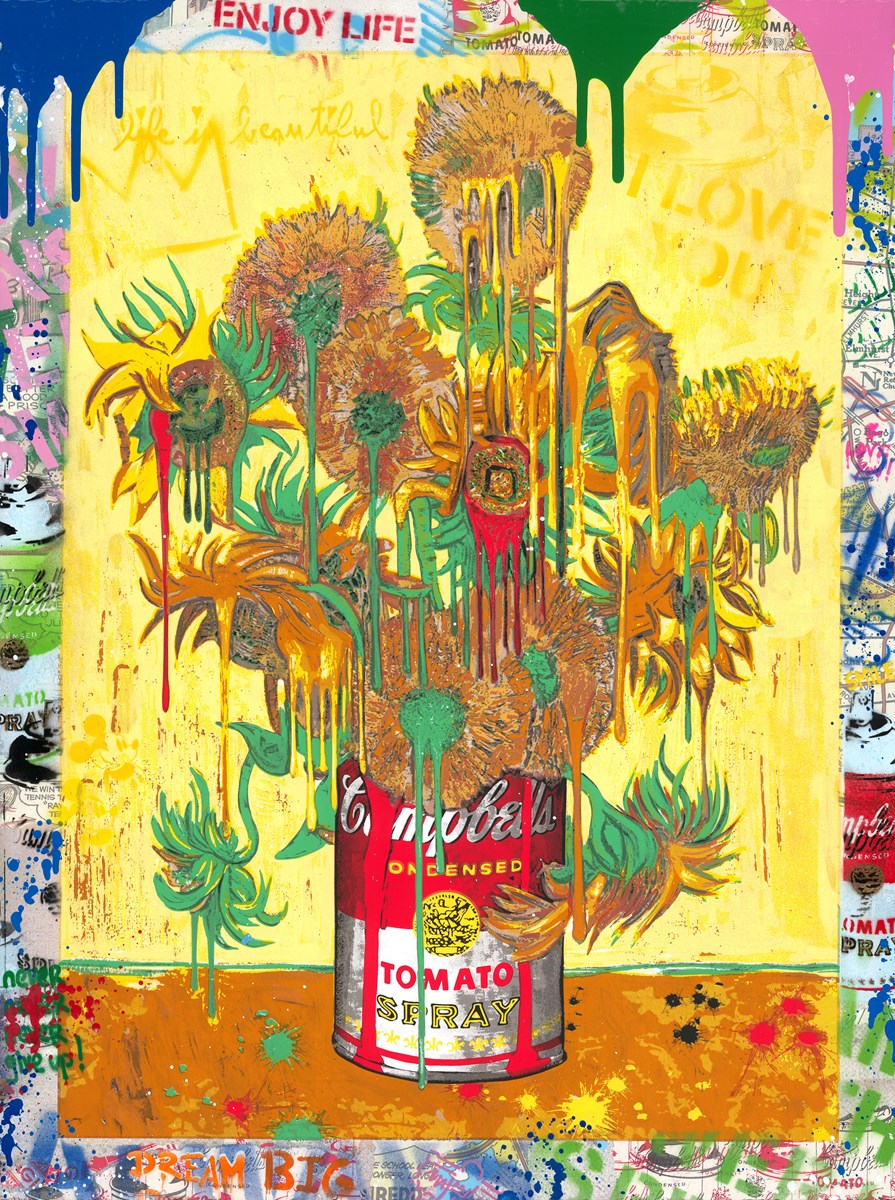 Drip Flowers | Mr. Brainwash – Clarendon Fine Art