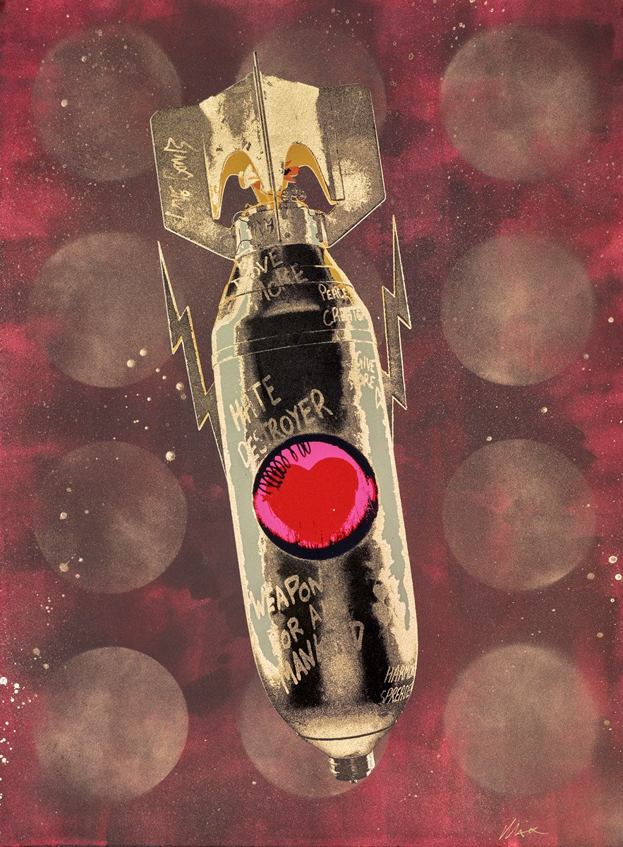 Love Bomb (Maroon) | Maxim - Clarendon Fine Art