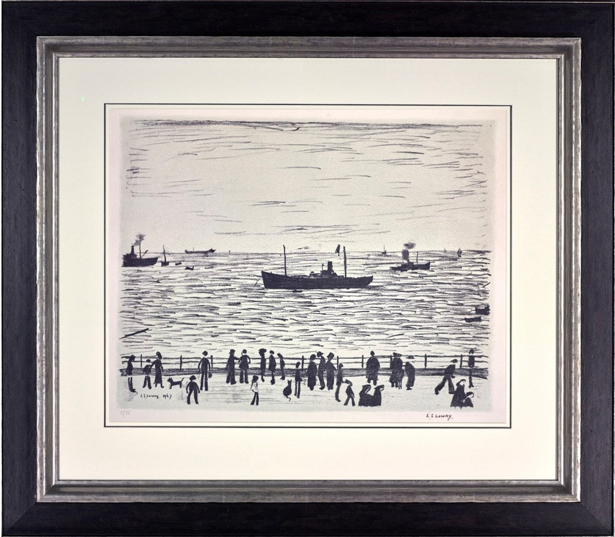 Seaside Promenade | L.S. Lowry - Clarendon Fine Art