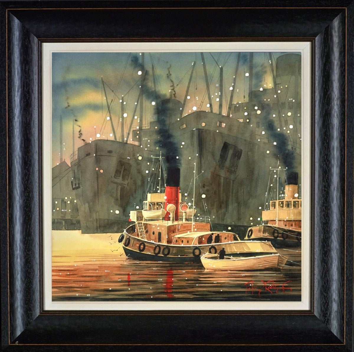Tugboat Conversation | Peter J Rodgers - Clarendon Fine Art