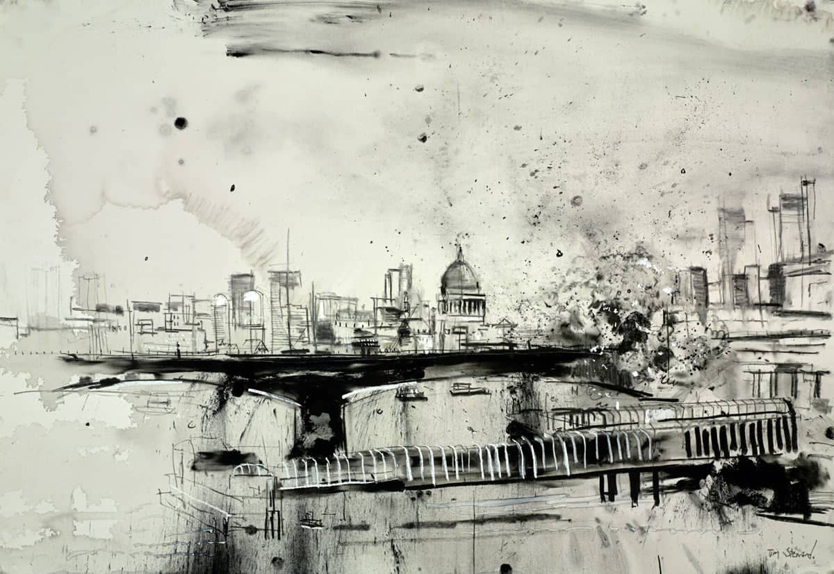 St Pauls And Waterloo Bridge II | Tim Steward - Clarendon Fine Art