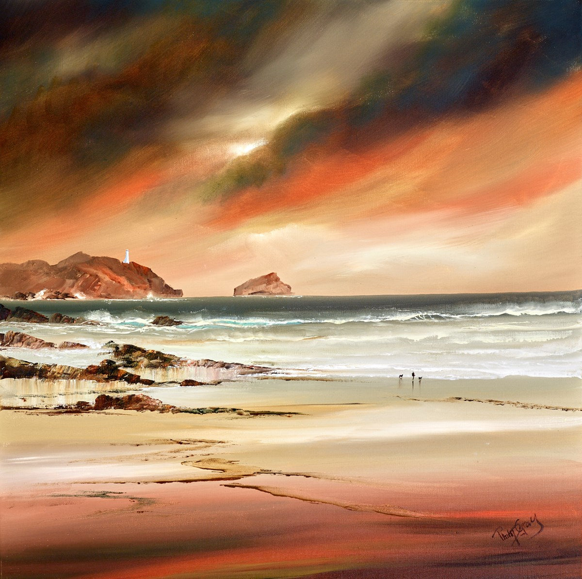 Distant Lighthouse II | Philip Gray - Clarendon Fine Art