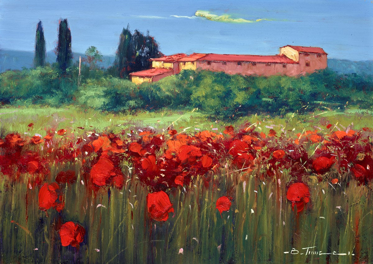 Campi Di Papaveri Italiani III | Bruno Tinucci – Clarendon Fine Art
