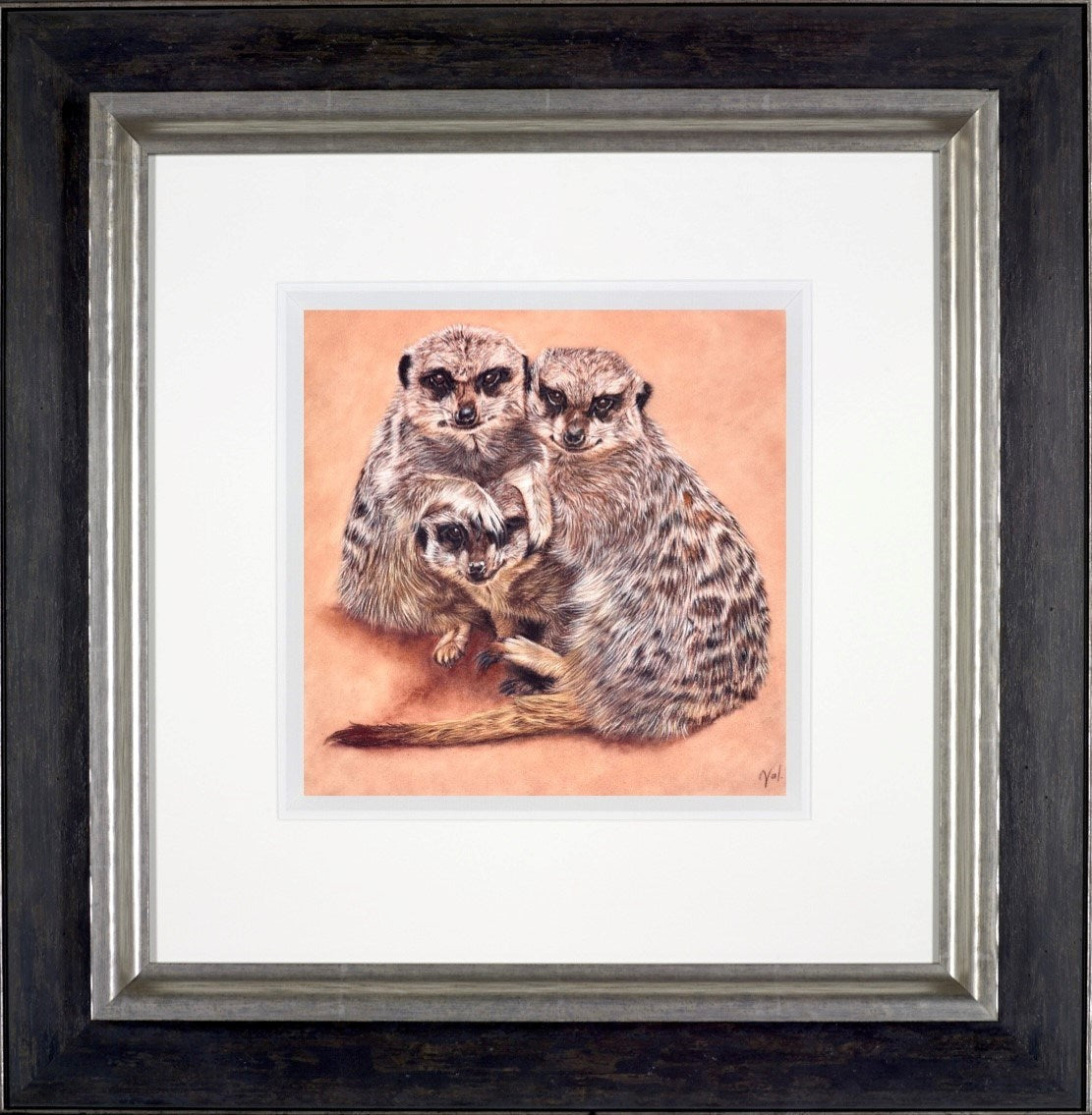 Meerkat Family Portrait | Valerie Simms – Clarendon Fine Art
