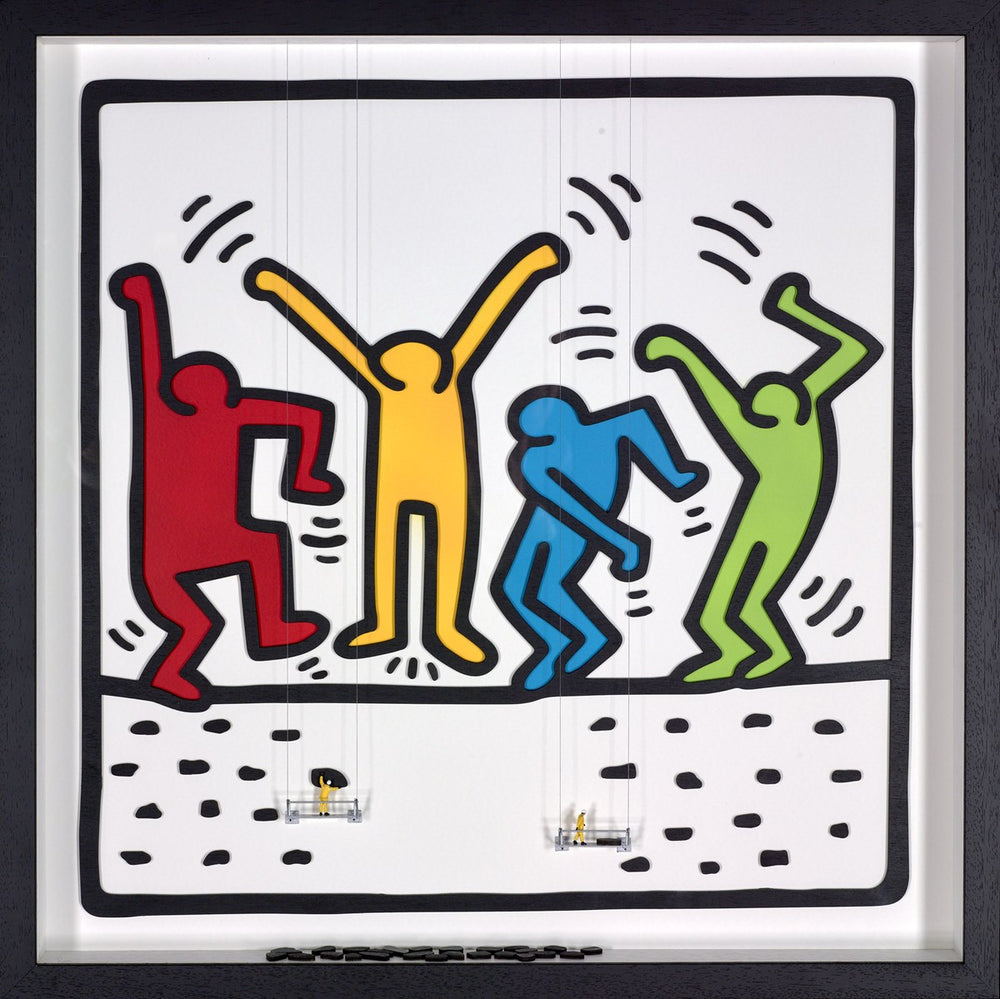 Haring Dancers - Under Construction | Roy's People – Clarendon Fine Art