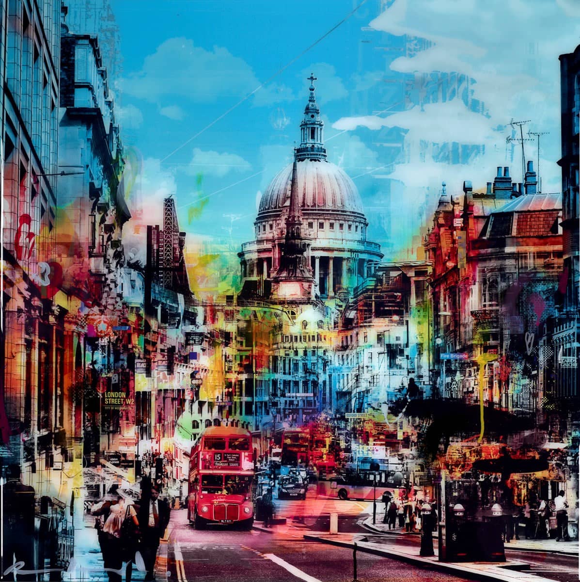 Blue Traffic | Paco Raphael - Clarendon Fine Art